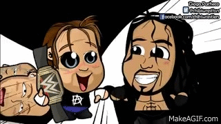 Chibi Wrestlers - HappyScary Dean Ambrose and Seth Rollins #27 ...