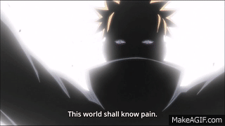 SHINRA TENSEI - Pain Destroys Konohagakure on Make a GIF