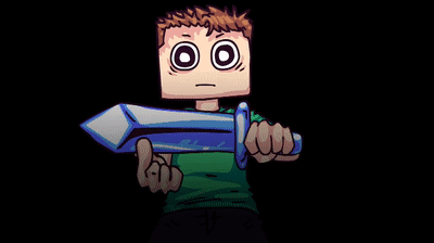I CAN SWING MY SWORD! - Minecraft Song on Make a GIF