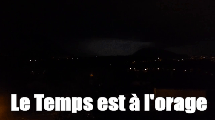 FESTIVAL D'ECLAIRS - ORAGE QUI APPROCHE de nuit - FOUDRE LIGHTNING on ...