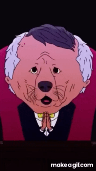 Mr Boss’s Dog Face Scene | Smiling Friends Season 2 Episode 5 on Make a GIF