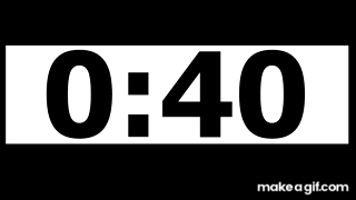 40 seconds Countdown Timer with Alarm on Make a GIF