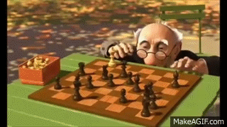 Geri's Game Pixar on Make a GIF