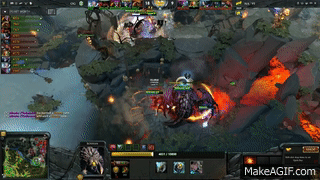 Miracle 9000 MMR immortal Timbersaw vs NaVi Terrorblade on Make a GIF