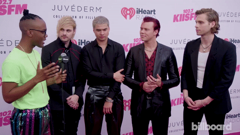 5SOS Gushes Over Halsey, Talks Filming in a Cave for 'Easier' Video | Wango Tango 2019 on Make a GIF