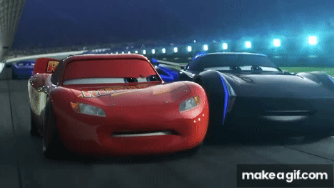 Lightning McQueen's Big Crash | Pixar Cars on Make a GIF