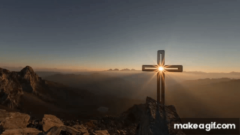 Worship Background Loop | 4K Video Worship Cross on a Mountain | Bright ...