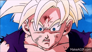 Gohan Goes SSJ2 for the first time HD on Make a GIF