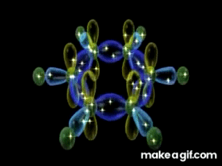 Ressonância eletrônica do Benzeno on Make a GIF