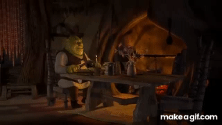 Shrek (2001) - 'Eating Alone' scene [1080] on Make a GIF