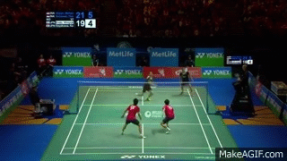 Smash In Badminton Gif