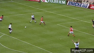 EURO ’96 highlights: England 4-1 Netherlands on Make a GIF