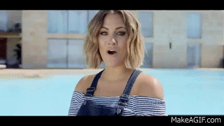 Caroline Flack presents the new series of Love Island on Make a GIF