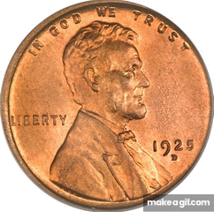 penny-nickel-dime-quarter-dollarcoins on Make a GIF