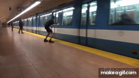 subway stop on Make a GIF