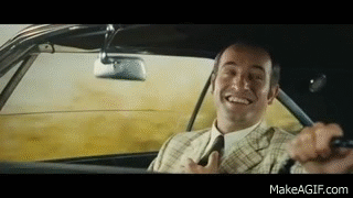 OSS 117 : Rio ne répond plus - Fou rire de Bill Tremendous en voiture ...