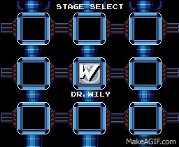 Wily stage select on Make a GIF
