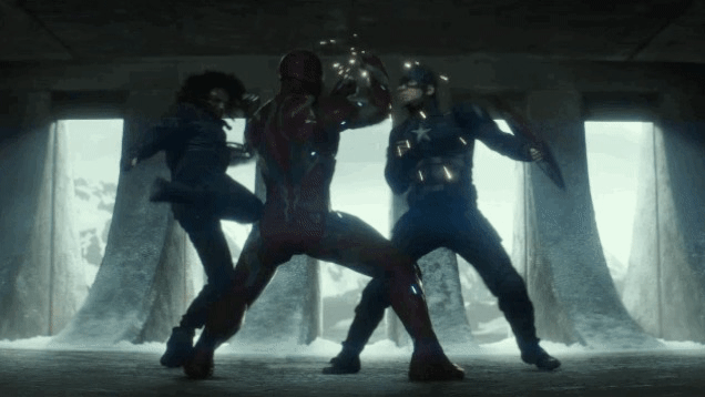 Captain America: Civil War Fight on Make a GIF