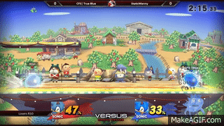 VS EVO Qualifier 5/16/15 - Losers R10 - True Blue (Sonic) vs. StaticManny (Sonic) - Smash 4 on ...