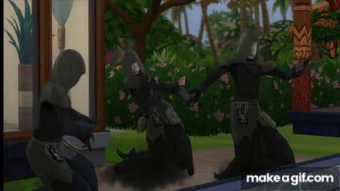 Sim, Meme Gif Barricading The Door Is My Next Move #sims #friends