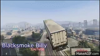 GTA 5 - Semi Truck Stunt Jump on Make a GIF