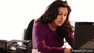 Free Stock Footage: Stressed Office Woman on Make a GIF