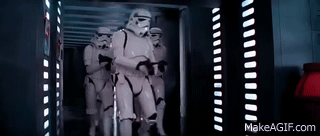 Stormtrooper Hits Head(Star Wars Fail) HD on Make a GIF