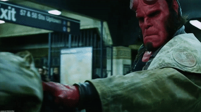Hellboy vs. Sammael ''Subway Fight'' - Hellboy-(2004) Movie Clip Bluray ...
