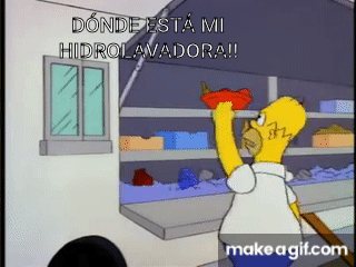 Donde Esta Mi Hamburguesa - Homero Simpson on Make a GIF