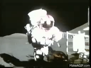 Fixing lunar rover with duct tape on Make a GIF