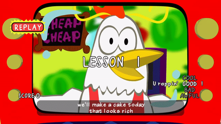 PaRappa The Rapper™ Remastered Cheap Cheap Chicken Rap Cool mode on ...