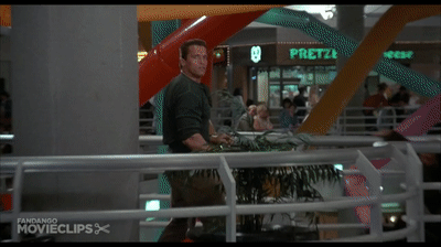 Commando (2/5) Movie CLIP - Mall Brawl (1985) HD on Make a GIF