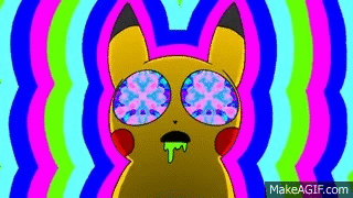Pikachu on Acid on Make a GIF