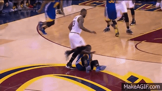 LeBron STEPS OVER Draymond Green After Knocking Him Down - Gm4 on Make ...
