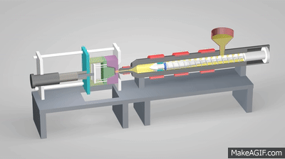 Plastic Injection Molding on Make a GIF