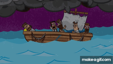 Jesus Calms the Storm - 06 on Make a GIF