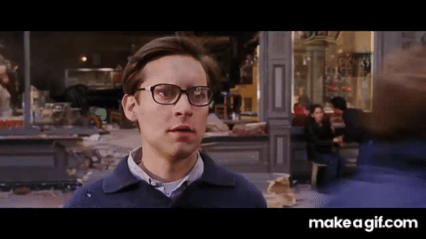 Spider-Man Ditches the Specs on Make a GIF