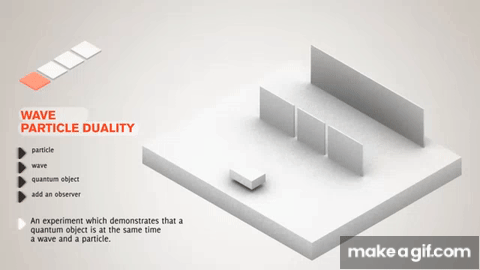 Quantum Physics made simple - Wave-Particle Duality Animation on Make a GIF