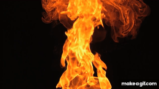 Slow Motion Fire Blaze From the Bottom Stock Video Footage on Make a GIF