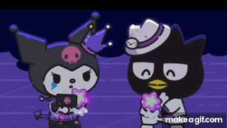 Kuromi x badtz maru moment (hello kitty and friends) on Make a GIF
