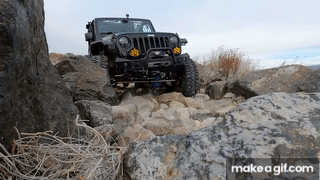 Full Flex OFF ROAD Test of my new Jeep 4.5” Suspension on Make a GIF