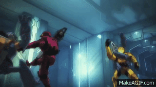 Red vs Blue animated short on Make a GIF