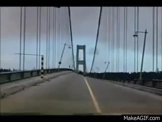 Tacoma Narrows Bridge Collapse "Gallopin' Gertie" on Make a GIF