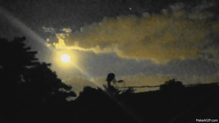 Night Time Shots Of Full Moon on Make a GIF