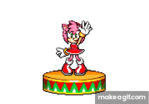 Amy Rose Cute Dancing