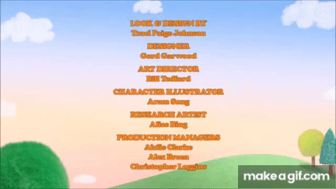 Daniel Tiger's Neighborhood Credits on Make a GIF