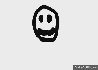 Gaster gif with wing dings on Make a GIF