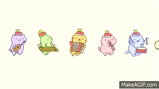 みっちりねこマーチ - MitchiriNeko March - Cute cat characters in a marching band ...