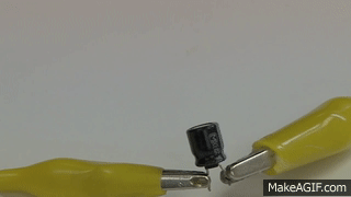 Exploding Capacitor in super slow motion on Make a GIF