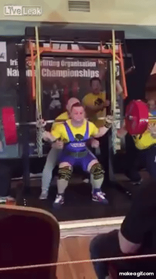 Funny Squat Spotter Gif